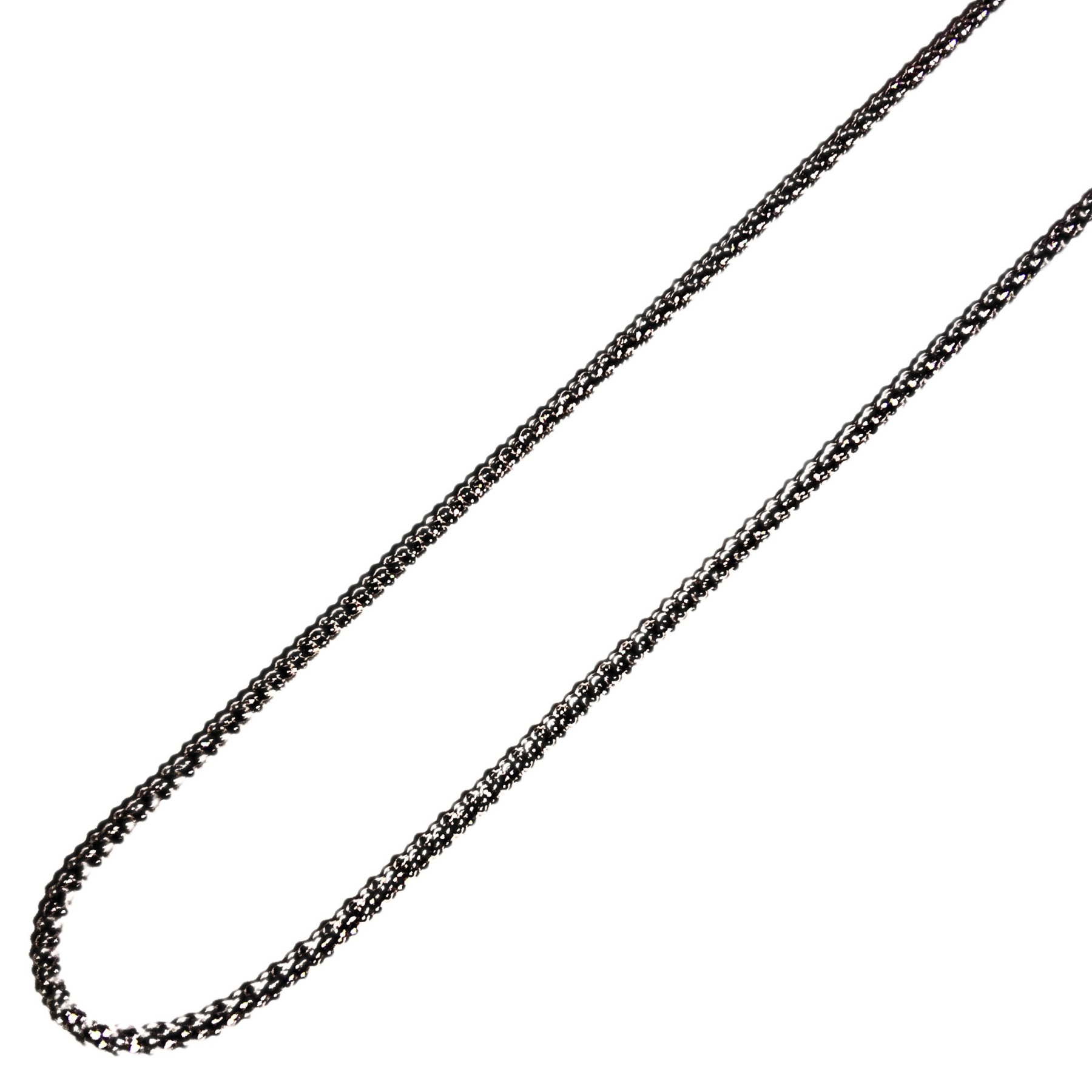 20" SS 1.9mm Oxidized Popcorn Chain – Studio JSD