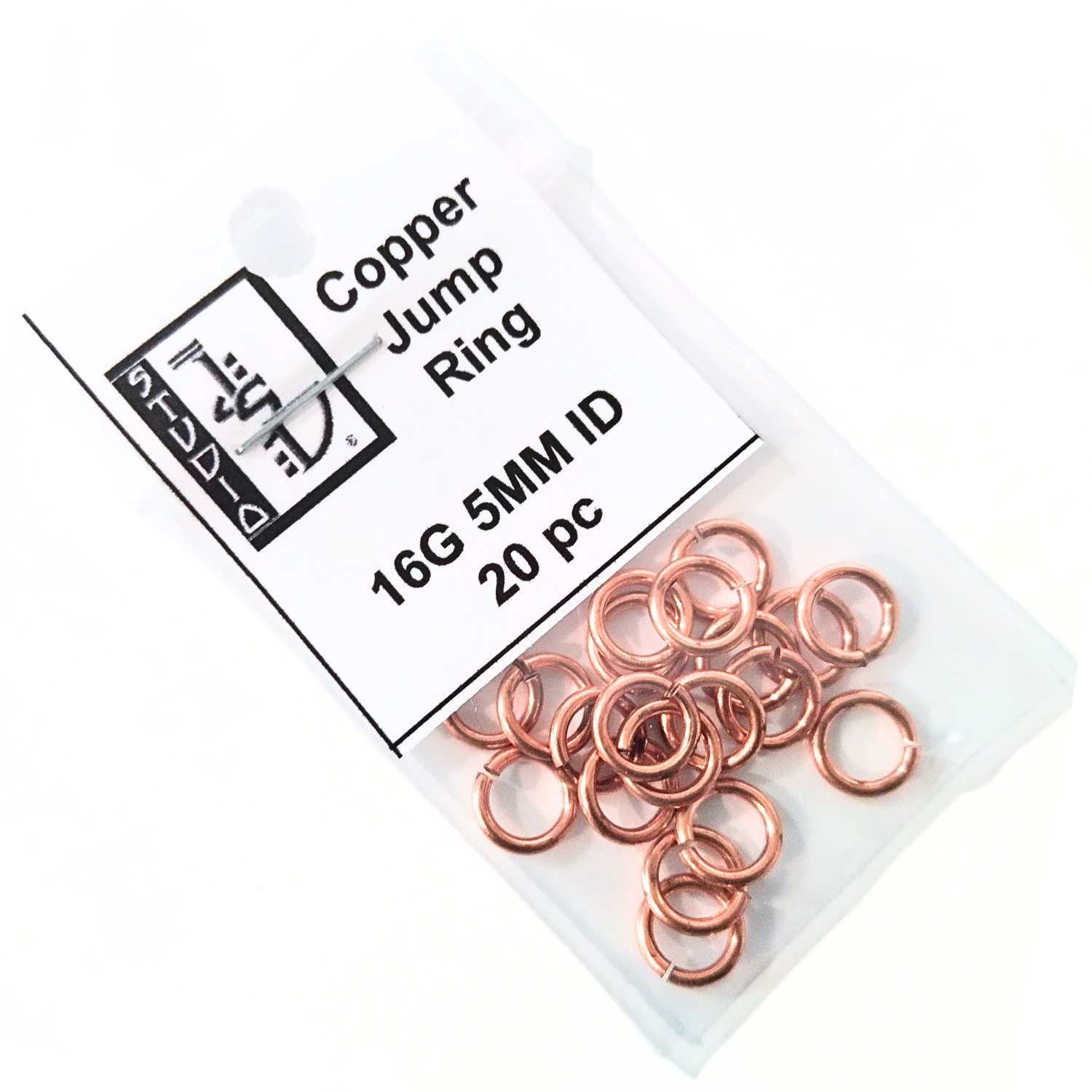 Copper Jump Ring 5mm 16g – Studio JSD